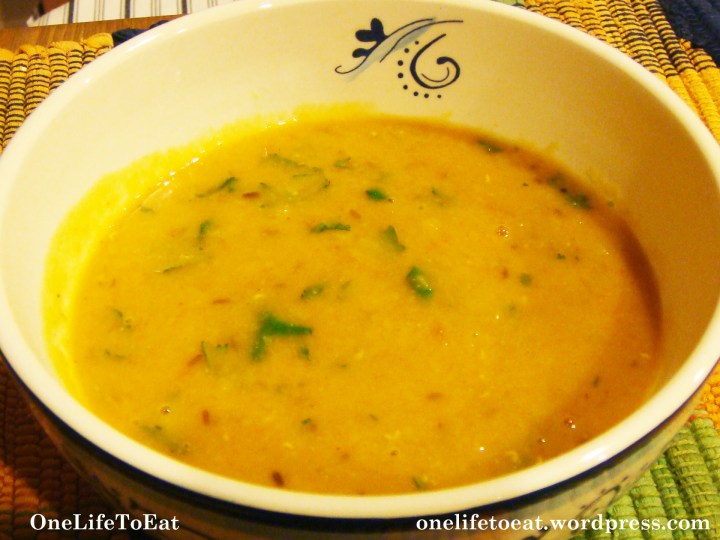 Yellow Daal (Lentils) | One Life to Eat